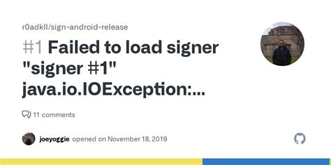 Failed To Load Signer Signer 1 Java Io IOException Invalid Keystore
