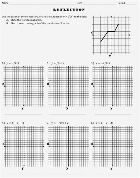 mr matt s math classes assignment reflection of functions