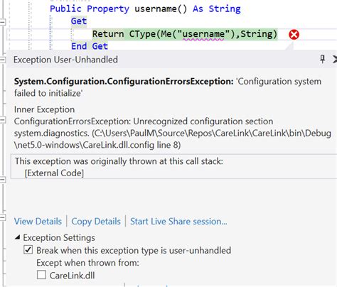 setting do not work on new vb 5 winforms application · issue 7448 · dotnet project system