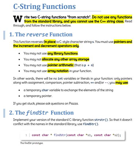 c string functions rite two c string functions from