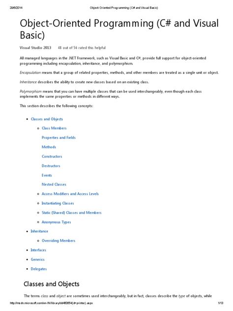 pdf object oriented programming c and visual basic dokumen tips