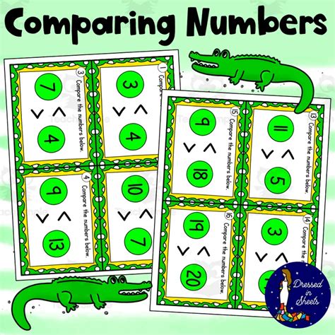 Comparing Numbers Task Cards By Teach Simple