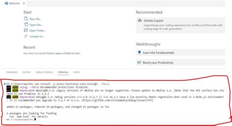 The Term Npm Is Not Recognized As The Name Of A Cmdlet Azure Lessons