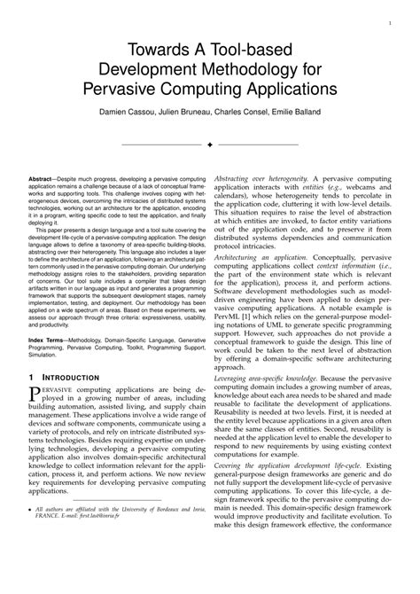 pdf toward a tool based development methodology for pervasive computing applications
