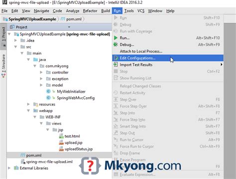 IntelliJ IDEA Run Debug Web Application On Tomcat Mkyong