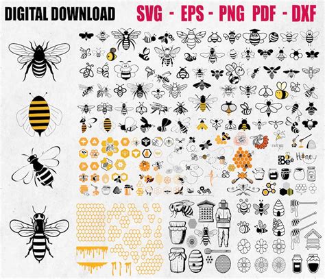 Bee Svg Bundle Honey Bee Svg Files Bee Svg Cut Files For Cricut Bee