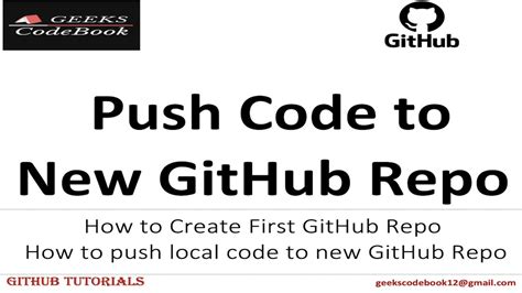 GitHub 2 How To Push Local Code To New GutHub Repository YouTube