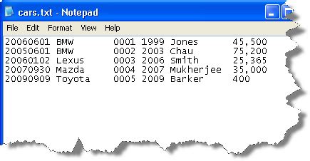 Configuring Fixed Width Text File Formats