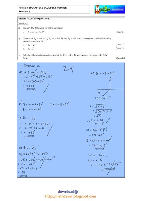 complex number revision 2 engineering mathematics 1 dbm10013 politeknik