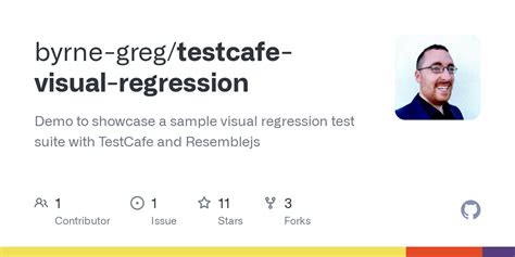github byrne greg testcafe visual regression demo to showcase a sample visual regression test