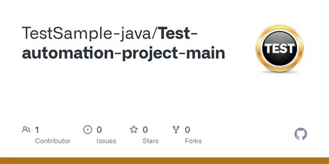 github testsample java test automation project main