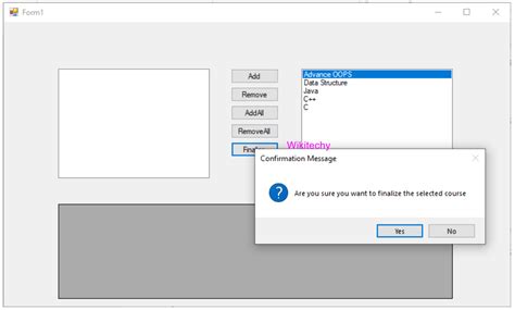 Listbox Control In C C ListBox Control