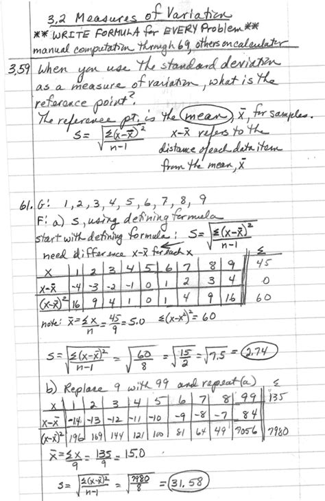 statistics homework problems
