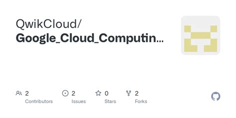 GitHub QwikCloud Google Cloud Computing Foundation