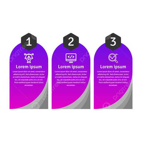 Infographic 3 Elements Vector Hd PNG Images Abstract Colorful Business