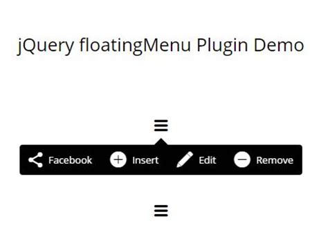 Jquery Floating Menu Plugins Jquery Script