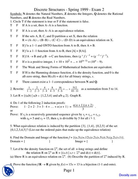 recursively generated sequence discrete structures exam docsity