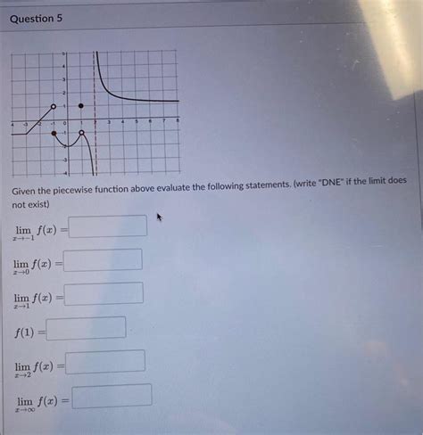 solved given the piecewise function above evaluate the