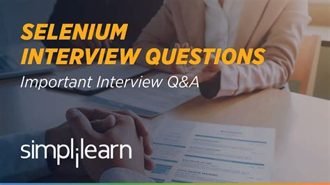 selenium interview questions and answers selenium tutorial selenium training simplilearn