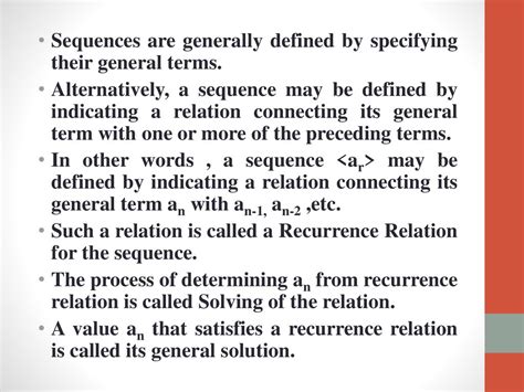 recurrence relations ppt download