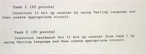 [solved] task 1 20 points construct 11 bit up counter by