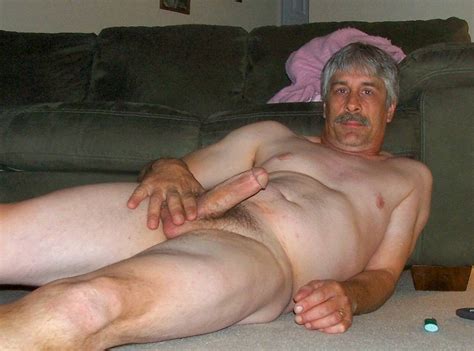 Naked Hairy Silverdaddy