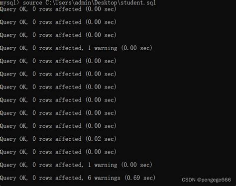 mysql数据库source命令导入sql文件记录 数据库 pengege666 华为云开发者联盟