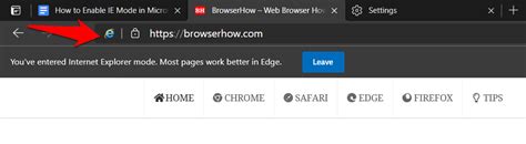 How To Enable And Use Ie Mode In Microsoft Edge