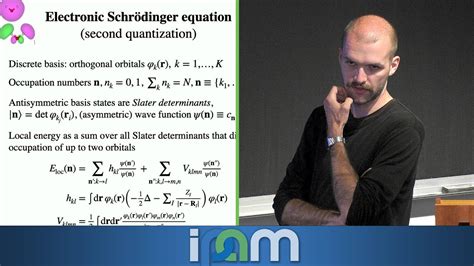 jan hermann neural network wave functions for quantum chemistry ipam at ucla youtube