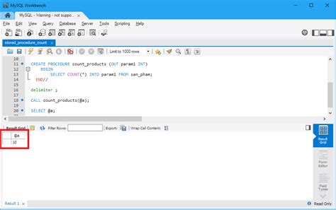 stored procedure trong mysql