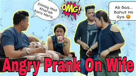 Angry Prank On Wife Angry Prank On Wife For 24 Hours Pinkansh World