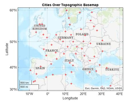 geoplot plot points lines and polygons on map matlab