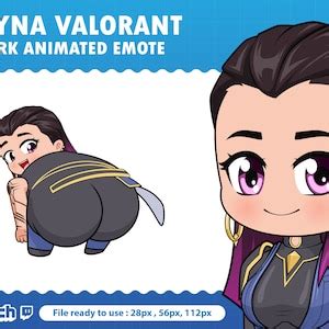 Buy Reyna Valorant Twerk Animated Emote For Twitch Discord Booty