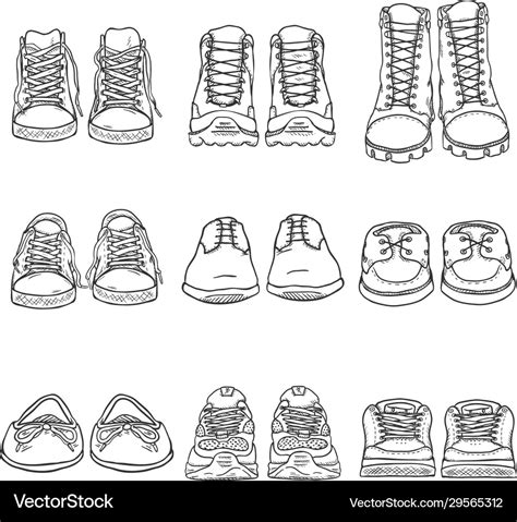How To Draw Shoes From The Front