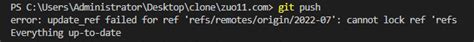 unable to resolve reference refs remotes origin 2022 07 reference broken dev zuo 技术日常