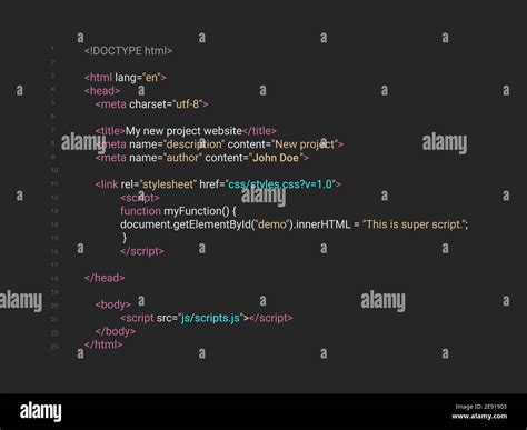 html screen code program developer background computer web interface html code vector stock