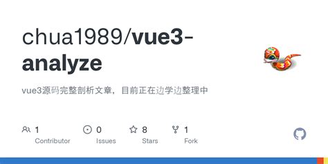 github chua1989 vue3 analyze vue3源码完整剖析文章，目前正在边学边整理中