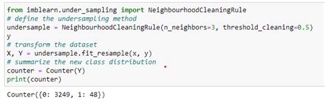 handling imbalanced data with imbalance learn in python