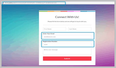 how to pre fill form fields via query string formget