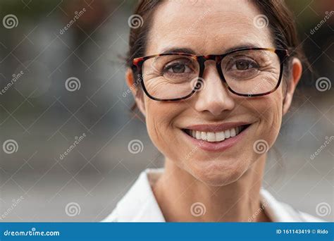 Successful Mature Woman Wearing Eyeglasses Stock Image Image Of Entrepreneur Eyewear 161143419