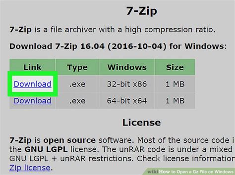 How To Open A Gz File On Windows Steps With Pictures
