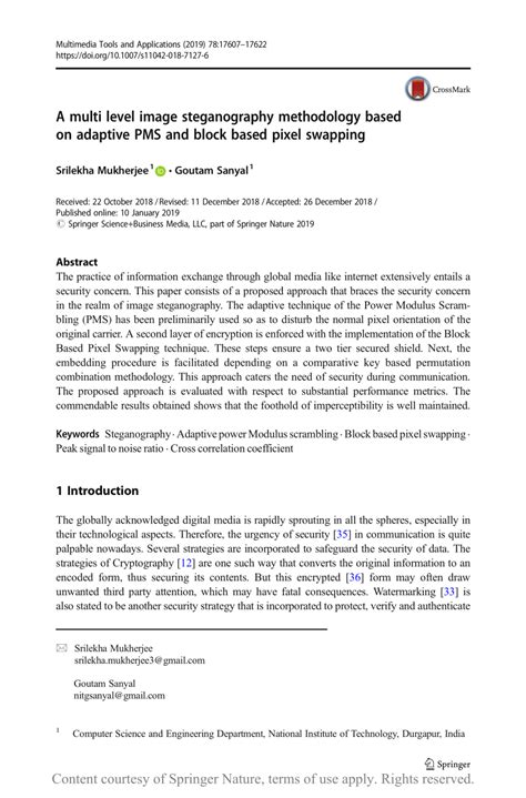 a multi level image steganography methodology based on adaptive pms and block based pixel