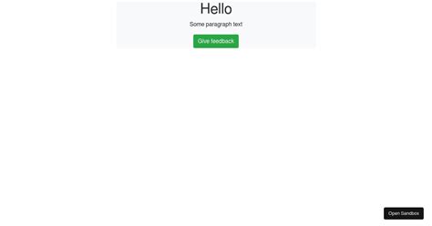 Bootstrap 4 React Hello World Import Codesandbox