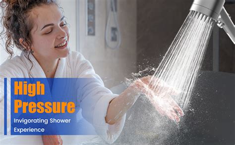 Pweran Filtered Shower Head With Handheld High Pressure Water Flow And Multiple Spray Modes