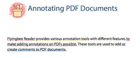 how to underline text in pdf files with flyingbee reader flyingbee software support