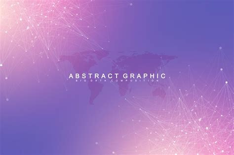 Premium Vector Big Data Visualization Geometric Abstract Background