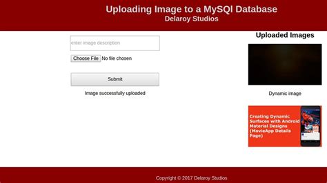 uploading and retrieving images from mysql database using php youtube