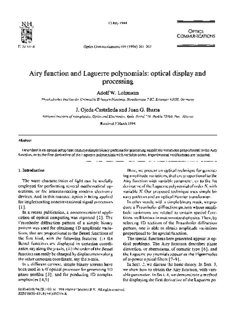 pdf airy function and laguerre polynomials optical display and processing juan ibarra