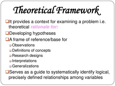Theoretical Framework In Research Example