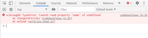 javascript dynamic web page is showing uncaught error on retrieving objects attributes how